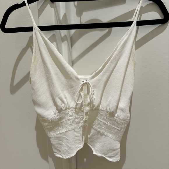Reformation | Tops | Reformation White Lace Trim Camisole | Poshmark